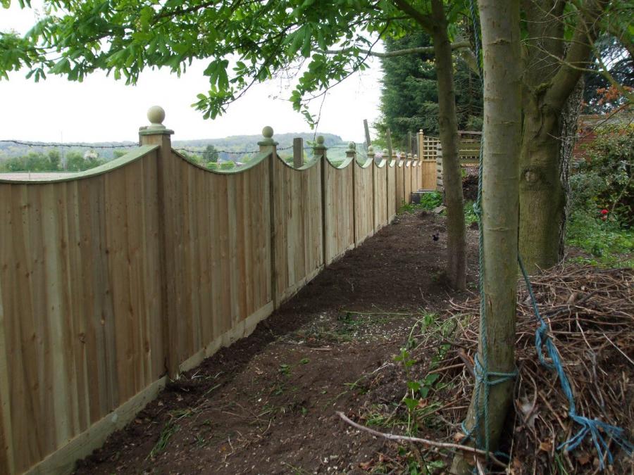 Swept Top Featherboard Fencing - Products - Gates and fencing in York ...
